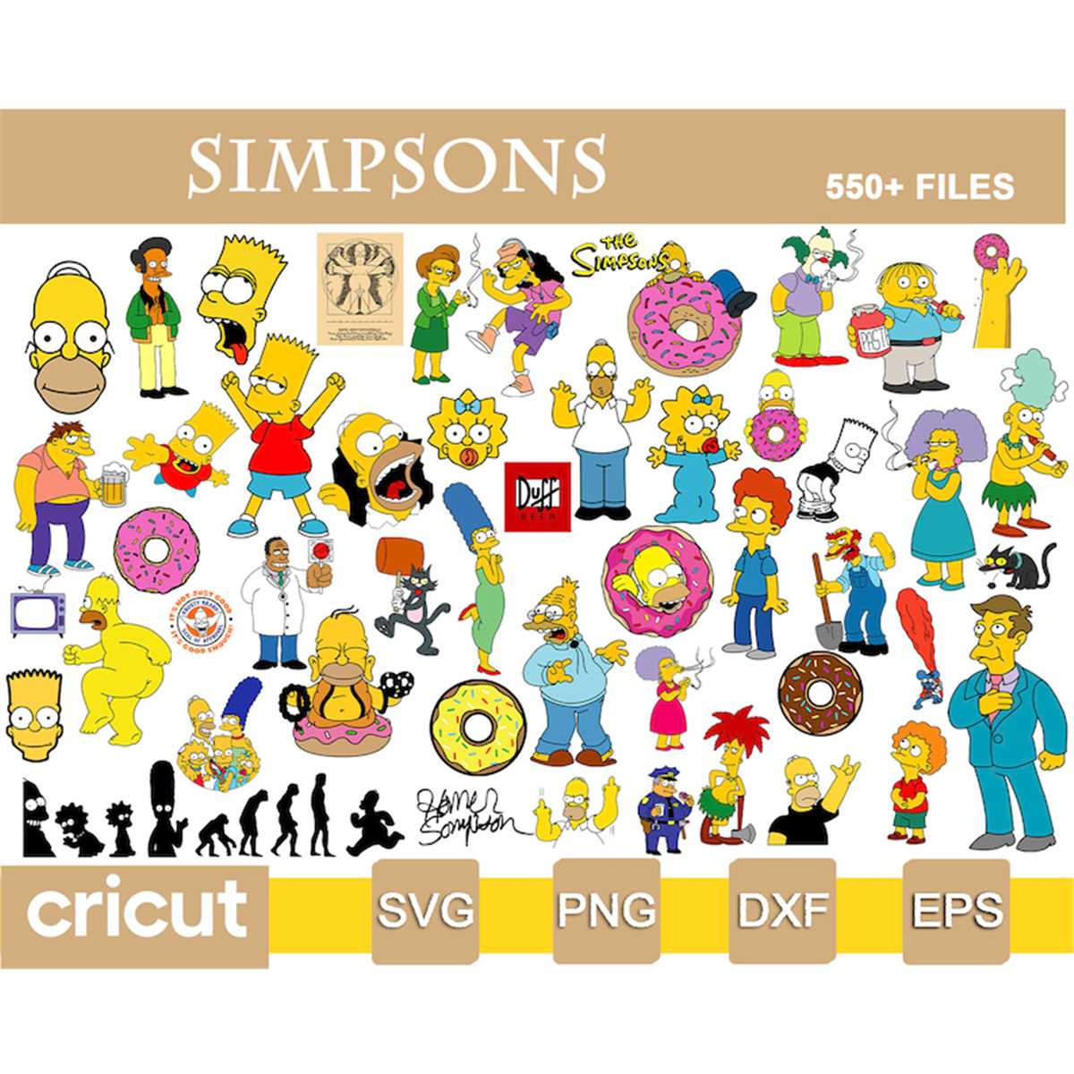 The Simpsons SVG, The Simpsons Svg Files For Cricut, The Sim - Inspire ...