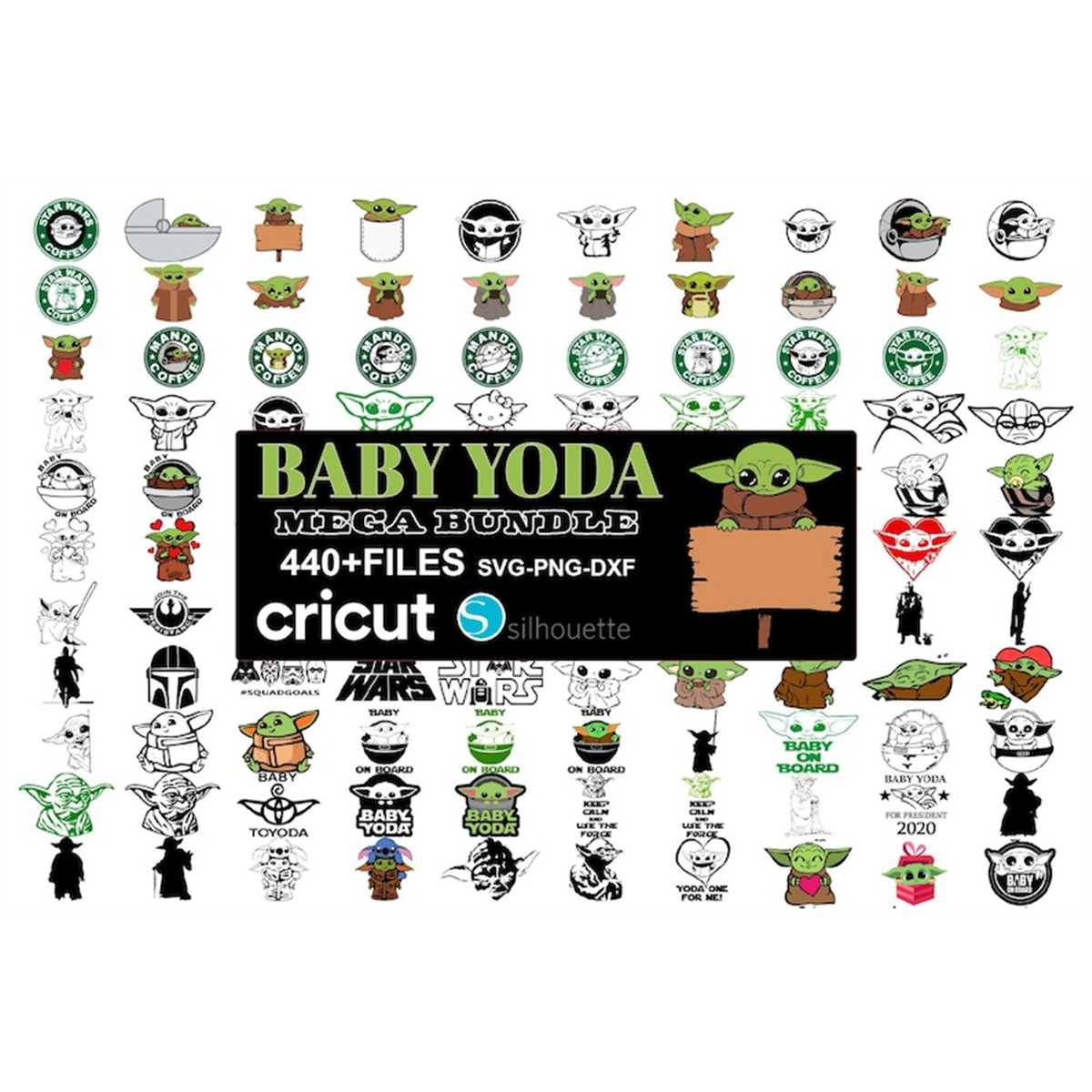 Baby Yoda Svg, Grogu svg for cricut, Baby Yoda Clipart, Baby | Inspire ...