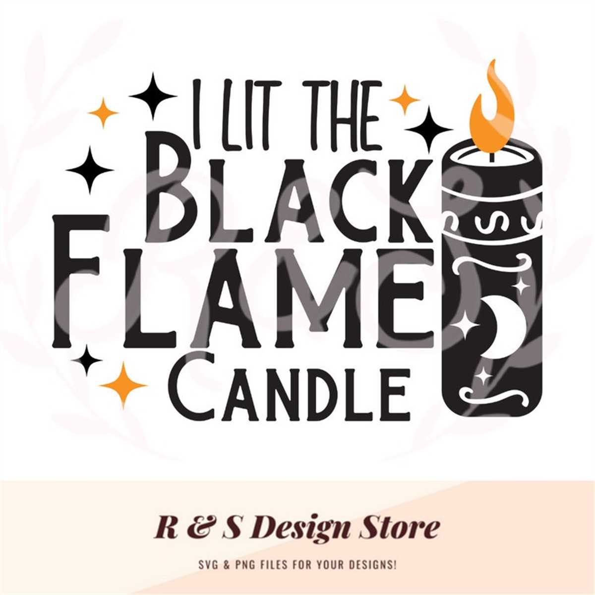 Candle Black Flamed Witches Png Svg Inspire Uplift
