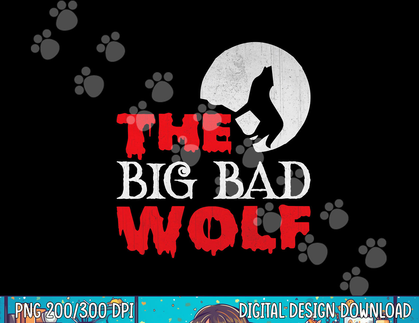 The Big Bad Wolf Halloween Costume Funny Cute Gift png, subl | Inspire ...