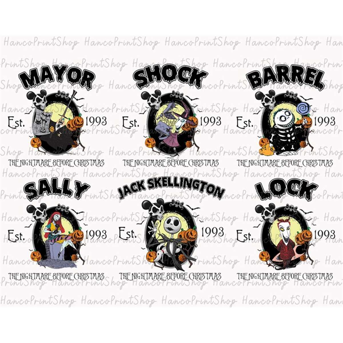 Bundle Halloween Nightmare Before PNG, Horror Halloween Png, | Inspire ...