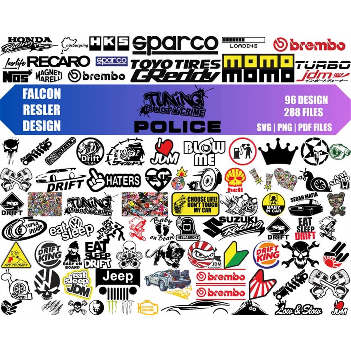 Car Sticker Bumper Window Svg-Png-Pdf Bundle Big Pack \ Birt | Inspire ...