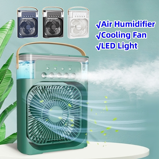 3 In 1 Air Humidifier Cooling USB Fan LED Night Light Water - Inspire ...
