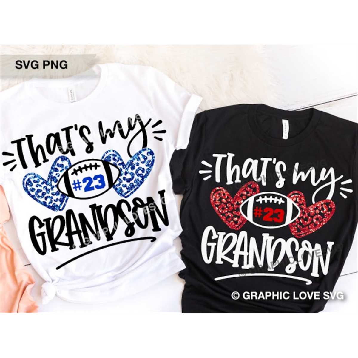 That's My Grandson Svg Png, Leopard Football Grandma Svg, Gl - Inspire ...