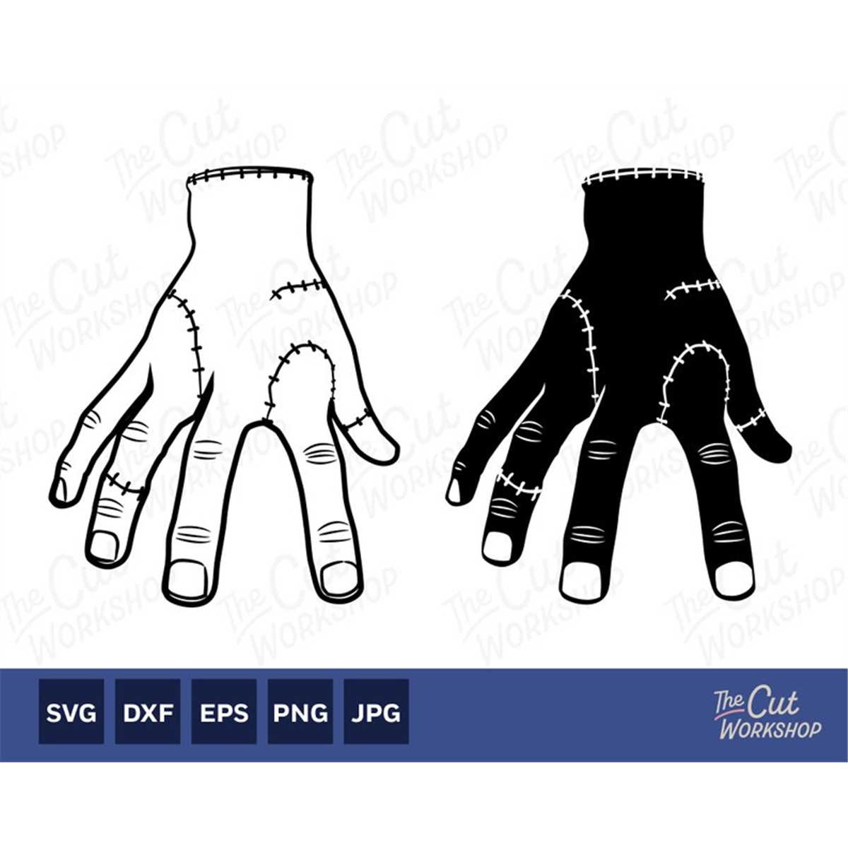 Thing Hand Wednesday Addams | Layered SVG Clipart Images Dig | Inspire ...