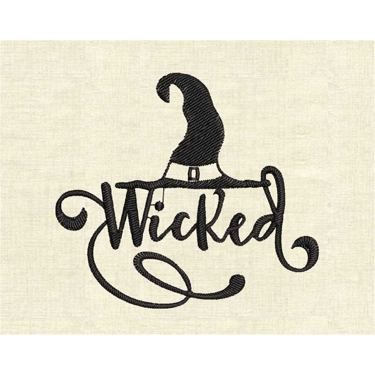 Machine embroidery designs wicked witch hat Halloween | Inspire Uplift