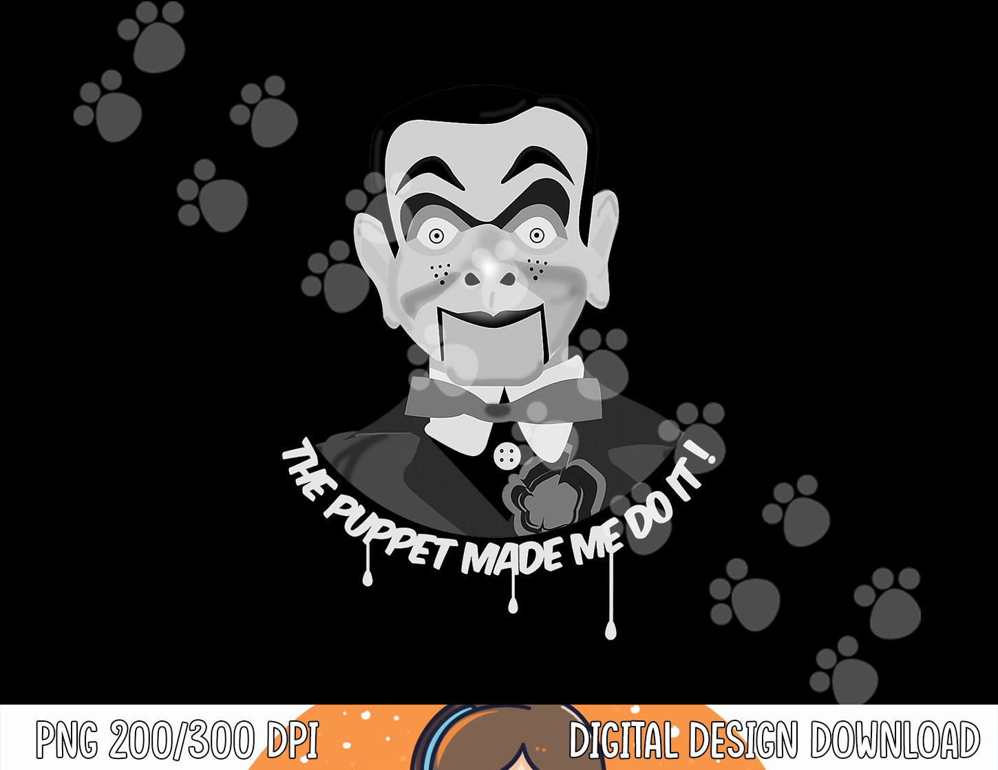 THE PUPPET MADE ME DO IT Ventriloquist Dummy Funny Halloween | Inspire ...