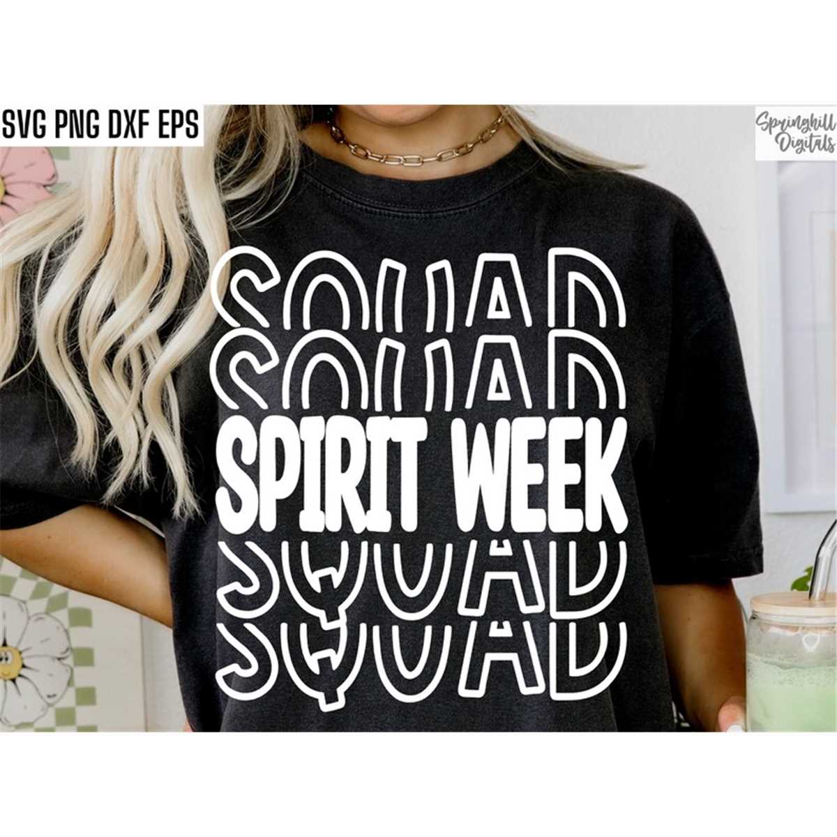 Spirit Week Squad, Pep Rally Svgs, School Parade Pngs, Schoo - Inspire ...