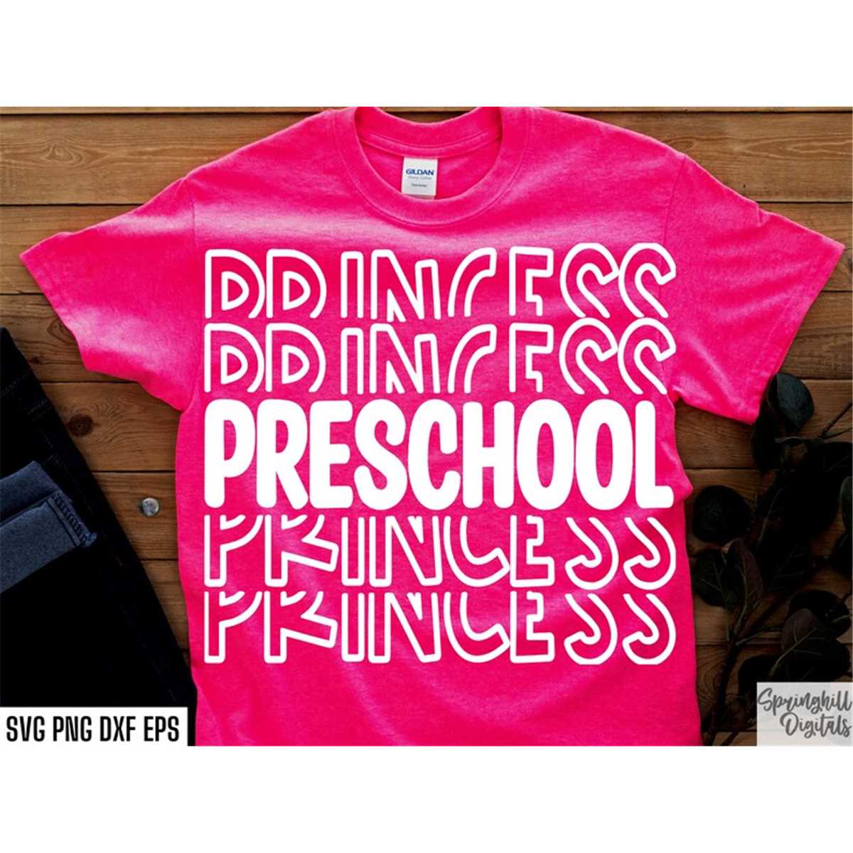 Preschool Princess Svg | Preschool Shirt Pngs | Pre-K Girls | Inspire ...