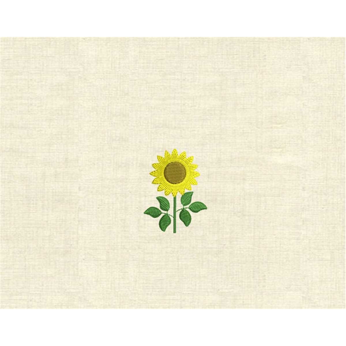 Mini Machine embroidery design tiny flowers Sunflower | Inspire Uplift