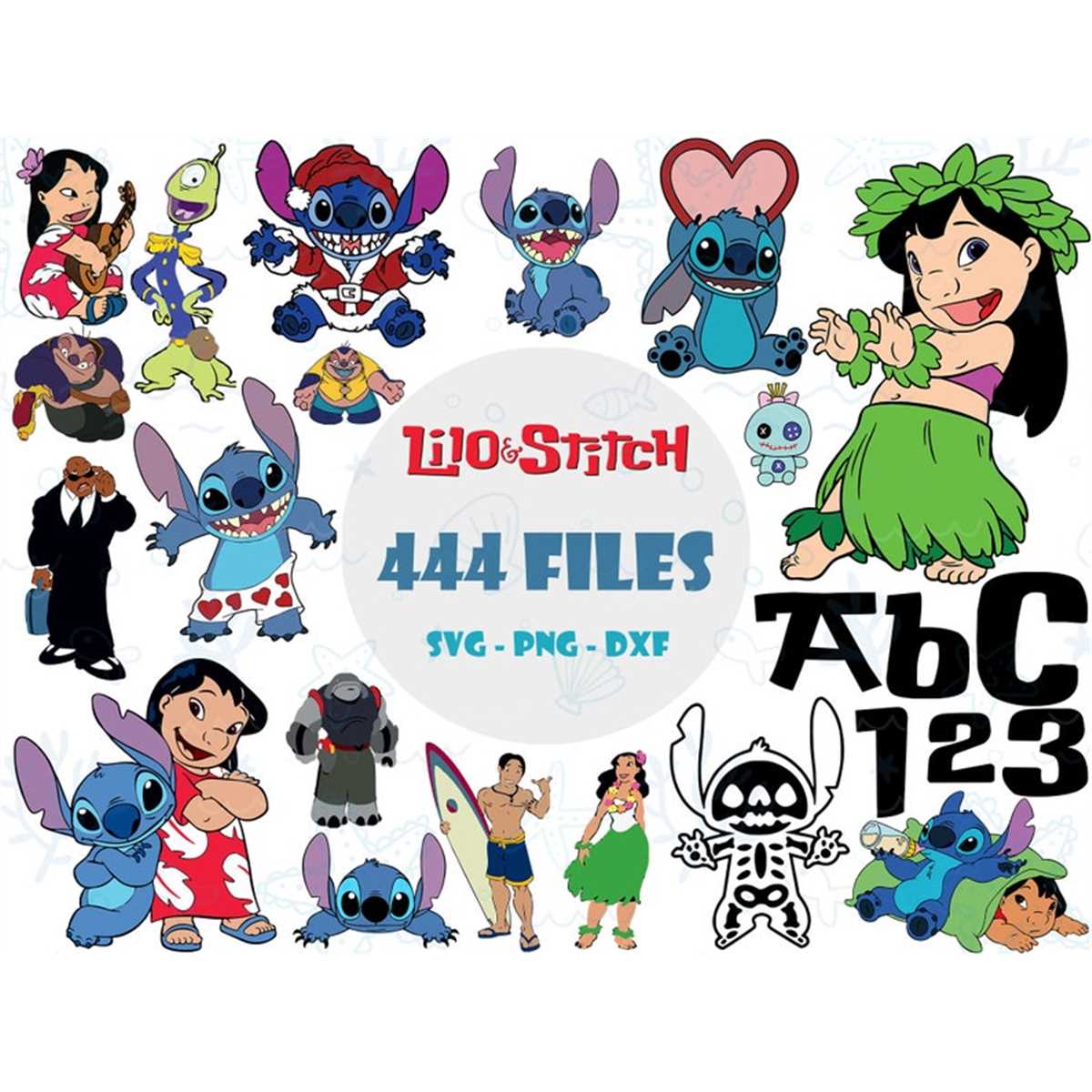 Lilo and Stitch SVG Bundle, Ohana means family svg, Stitch S - Inspire ...