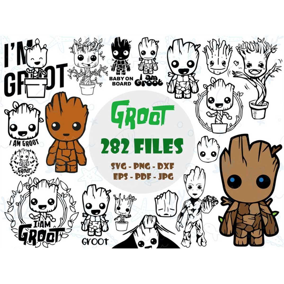 Groot SVG Bundle, Baby Groot Svg, I am Groot Svg, Groot PNG, - Inspire ...