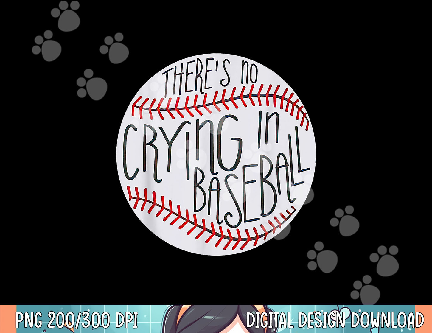 There Is No Crying In Baseball Funny Sports Ball Game png, s | Inspire ...