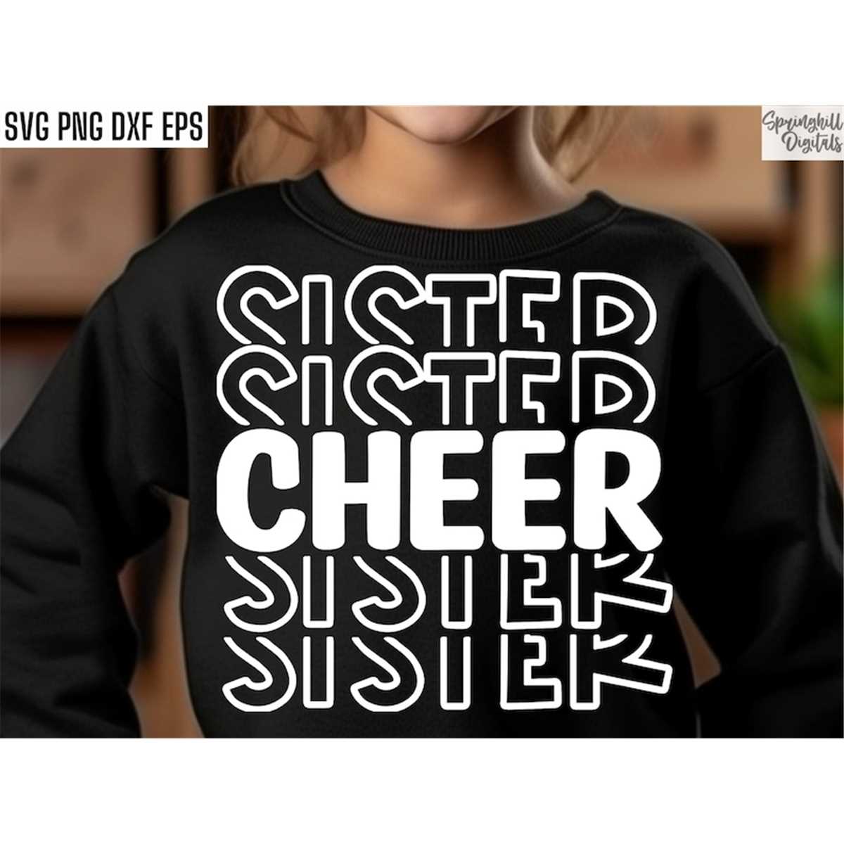 Cheer Sister Svg | Cheerleading Pngs | Cheer Team Cut Files - Inspire ...