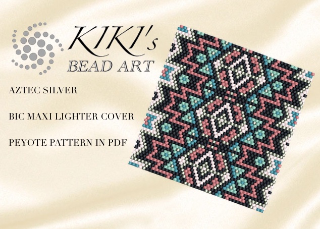 Lighter Cover pattern Peyote Pattern, bead pattern for BIC M | Inspire ...