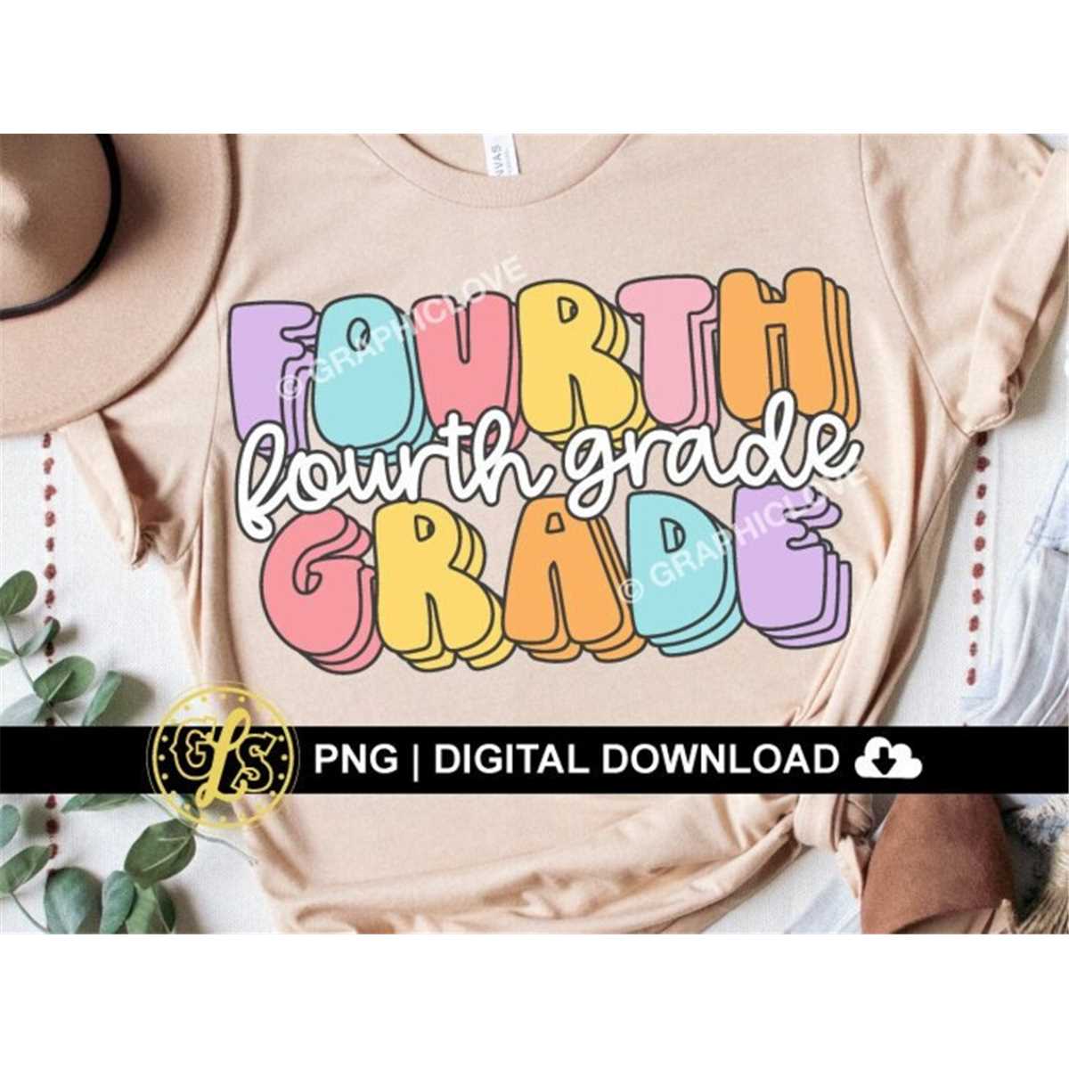 Fourth Grade Png, Back To School Png, First Day of School Pn - Inspire ...