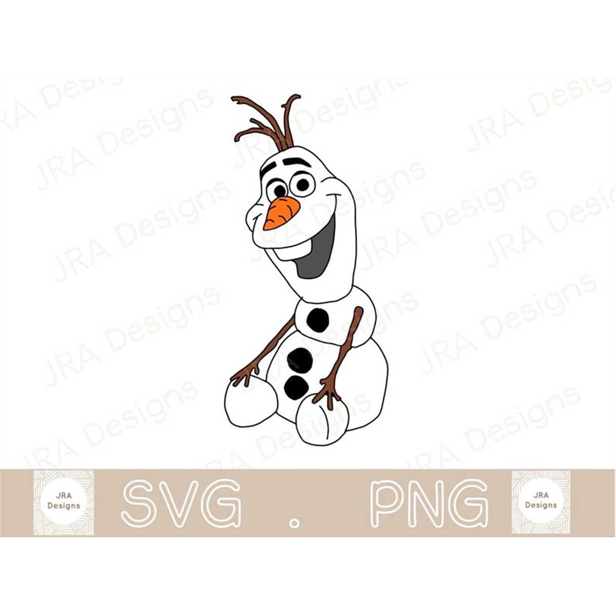Olaf SVG & PNG - Cricut cut file | Inspire Uplift