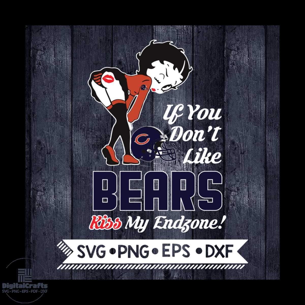 Betty Boop Svg, If You Don't Like Bears Kiss My Endzone Svg, | Inspire ...