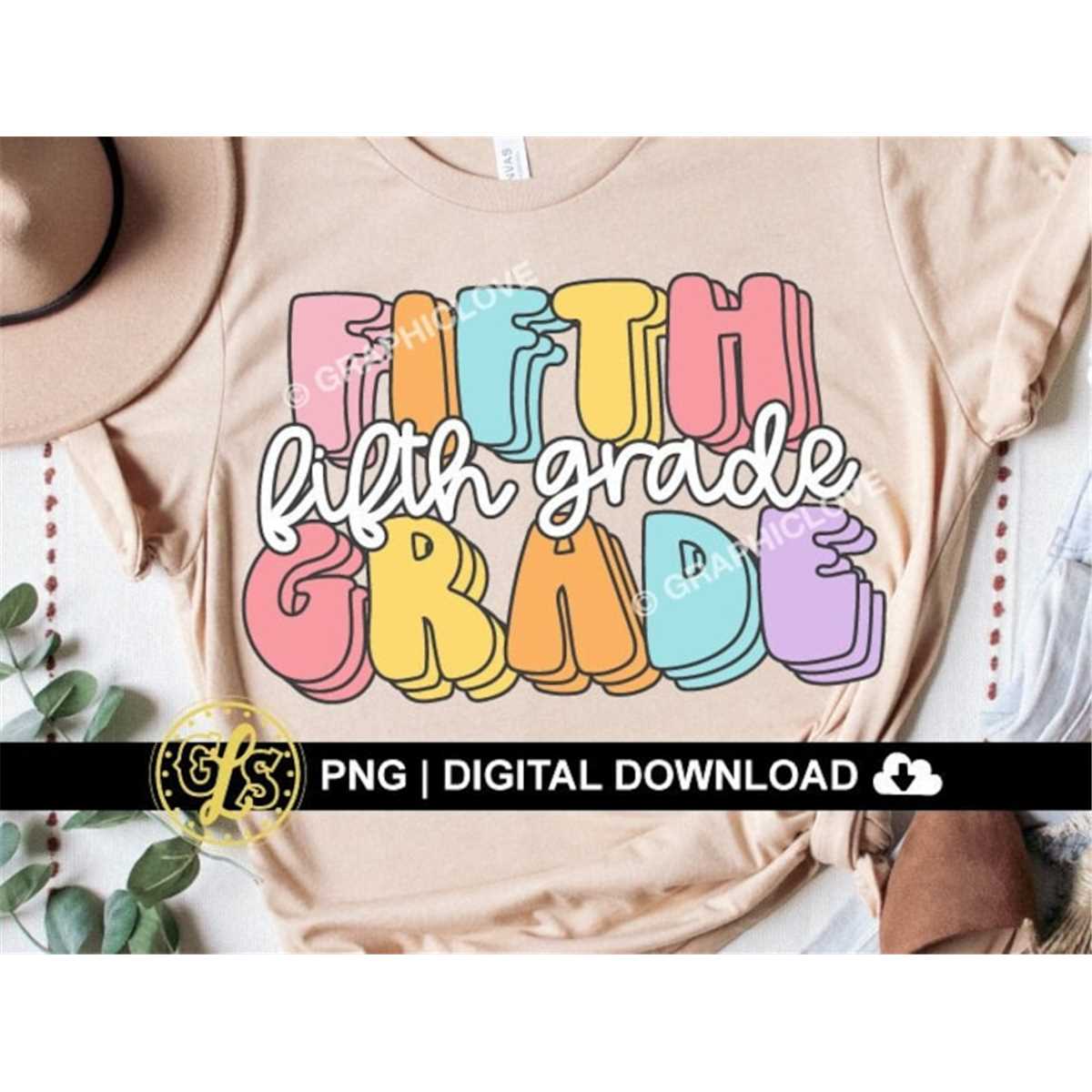 Fifth Grade Png, Back To School Png, First Day of School Png - Inspire ...