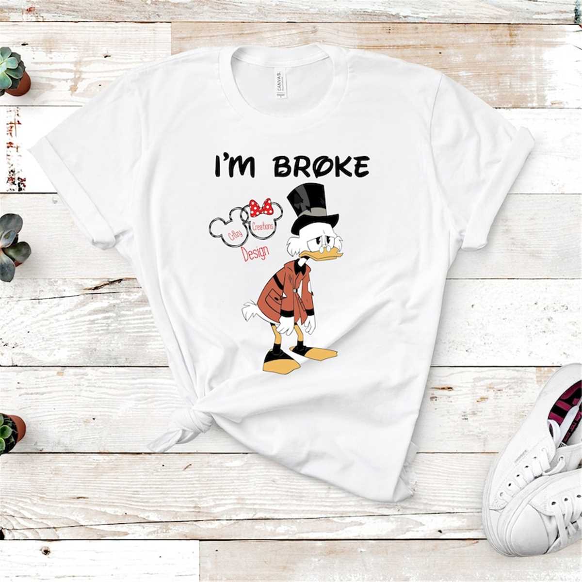 Scrooge McDuck I'm broke, Donald Duck svg, Broke, Ducktales | Inspire ...