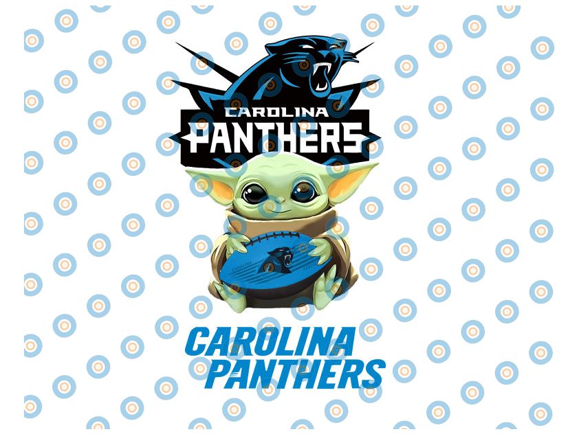 Baby Yoda with Carolina Panthers NFL Png, Baby Yoda NFL pn | Inspire Uplift