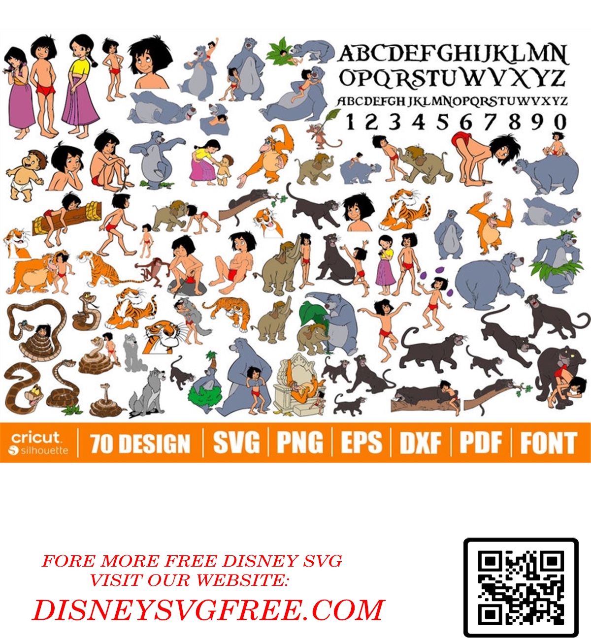 Jungle Book Svg Bundle, Jungle Book png files, baloo svg, Th - Inspire ...