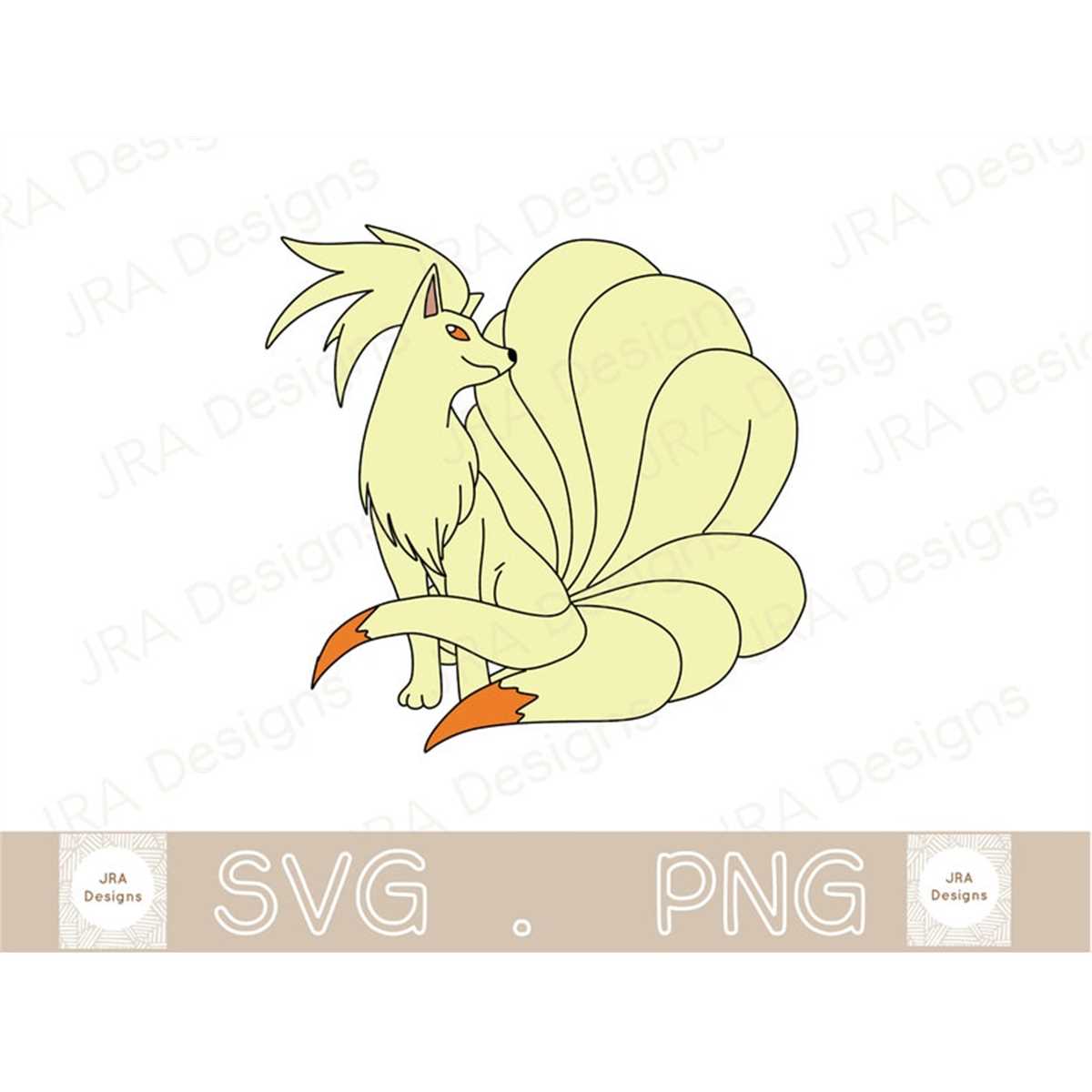 Ninetales SVG & PNG, Pokemon SVG - Cricut cut file | Inspire Uplift
