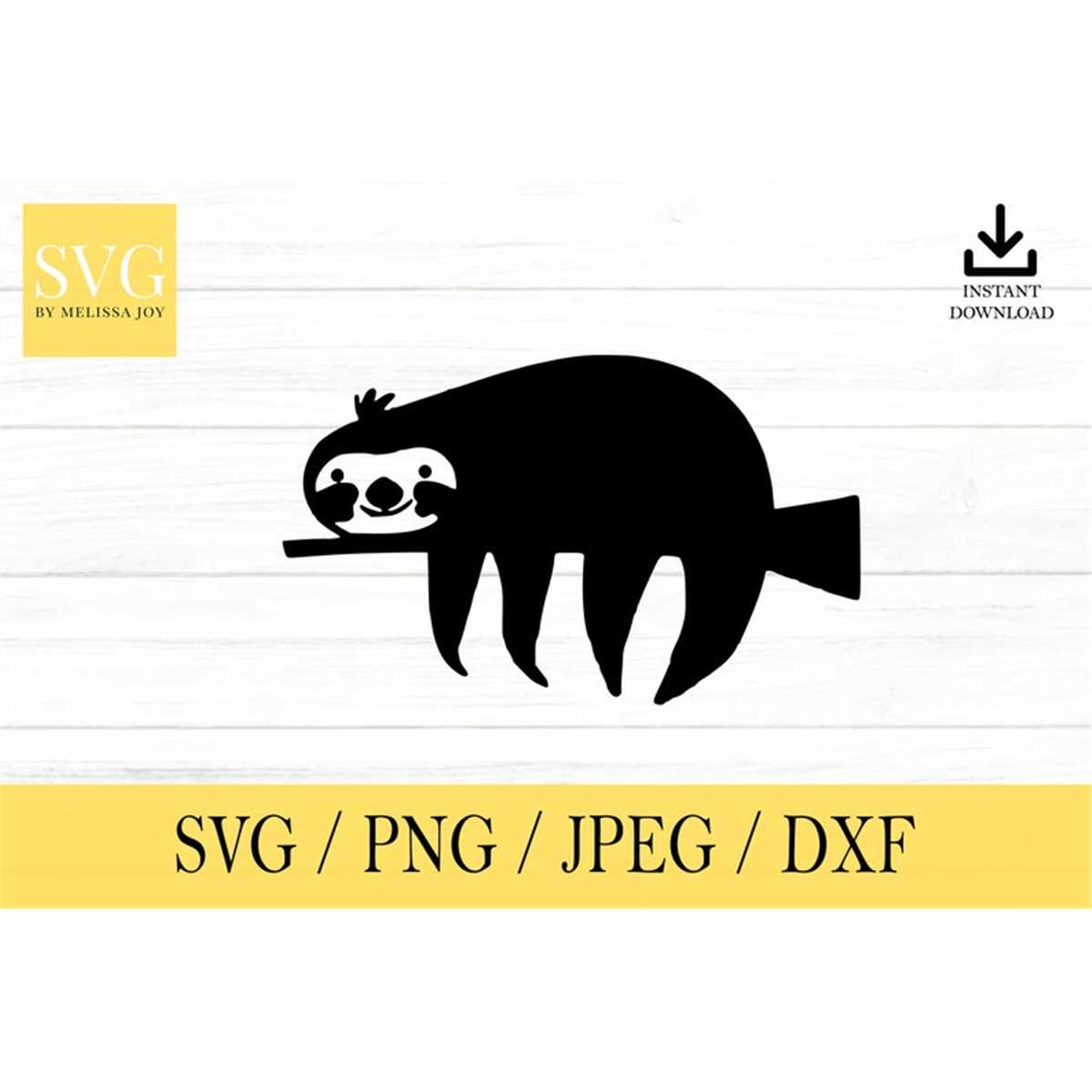 Sloth SVG, sloth, svg, png, dxf, jpeg, Digital Download, Cut - Inspire ...