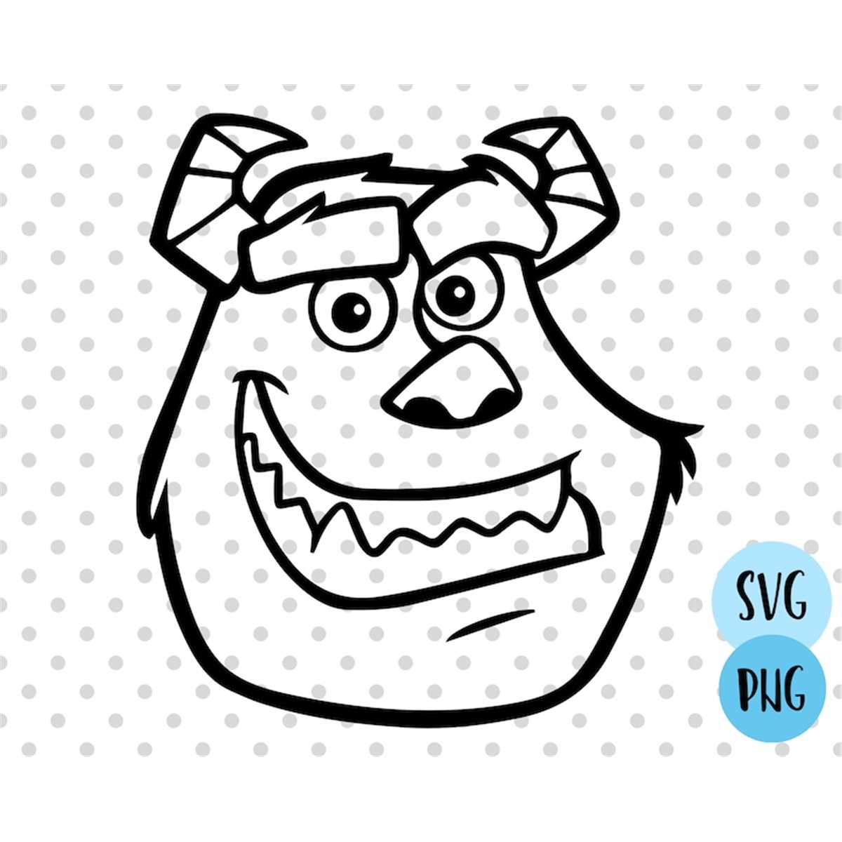 Blue Monster SVG | Inspire Uplift