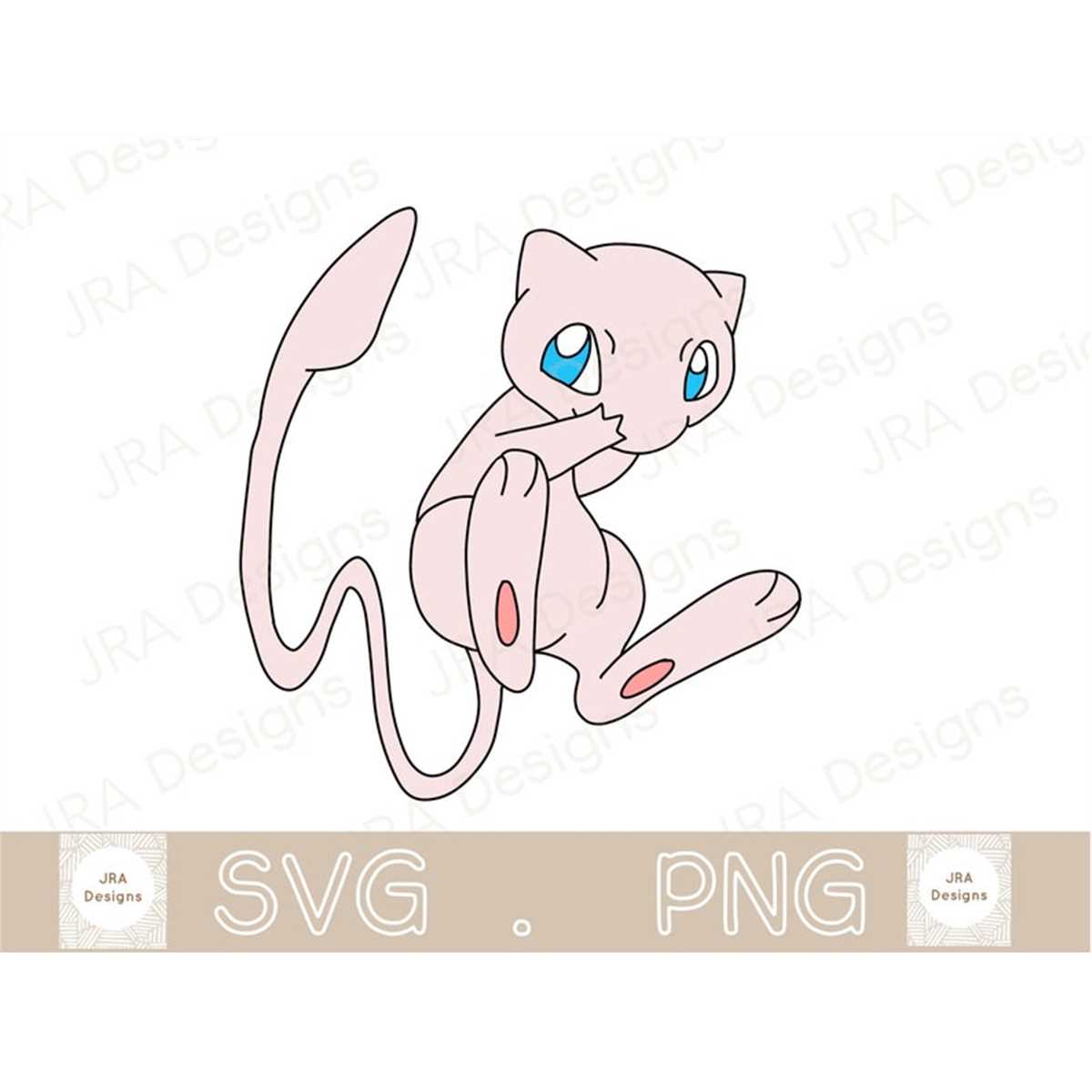Pok Mon Svg Mew Svg File Svg Outline Cricut Silhouette Etsy ...