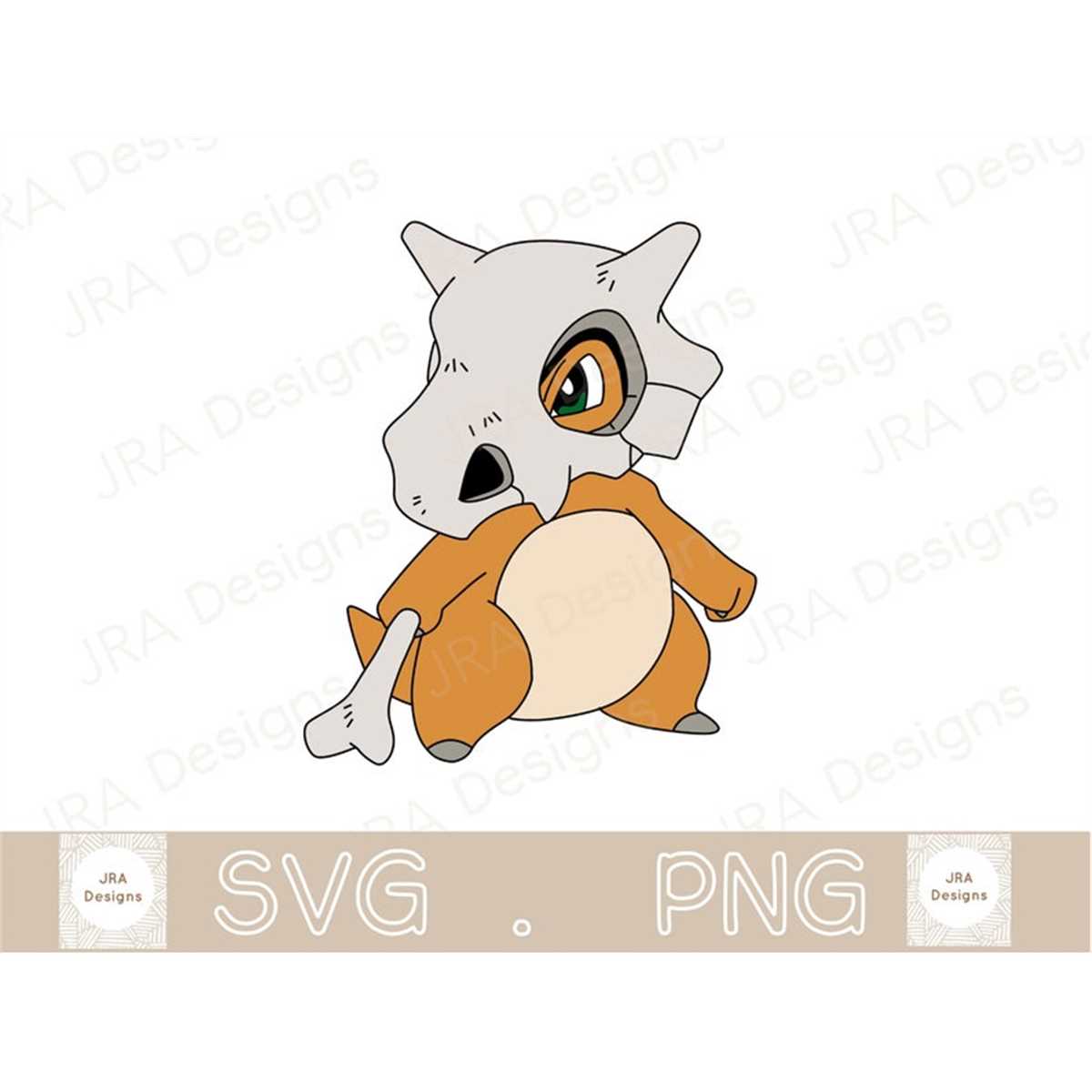 Cubone SVG & PNG, Pokemon SVG - Cricut cut file | Inspire Uplift