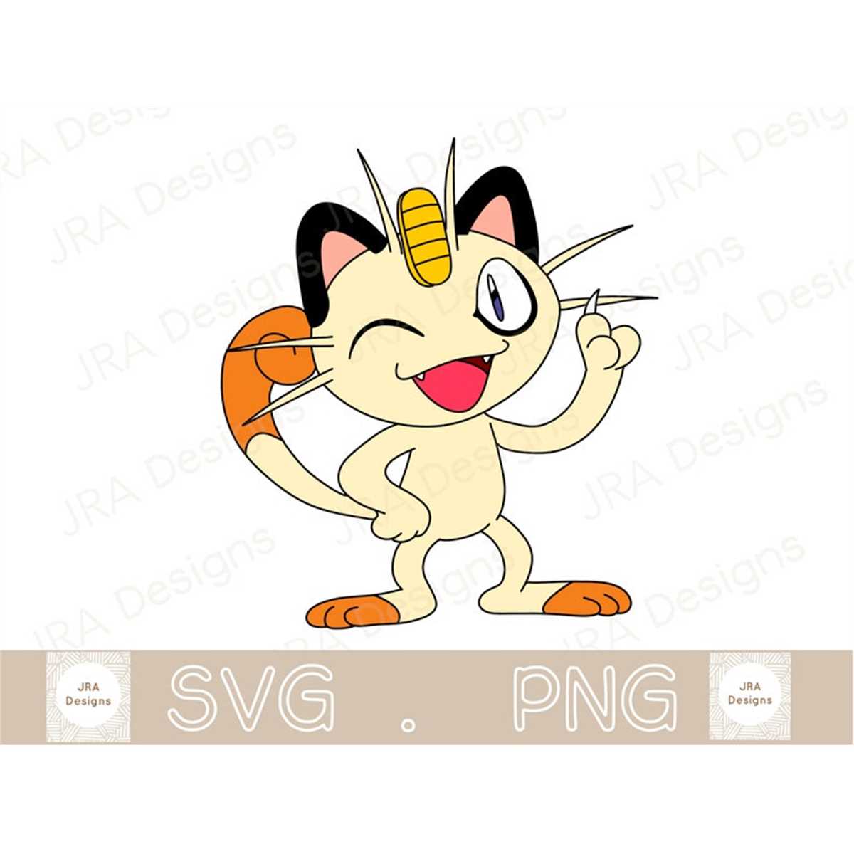 Meowth SVG & PNG, Pokemon SVG - Cricut cut file | Inspire Uplift