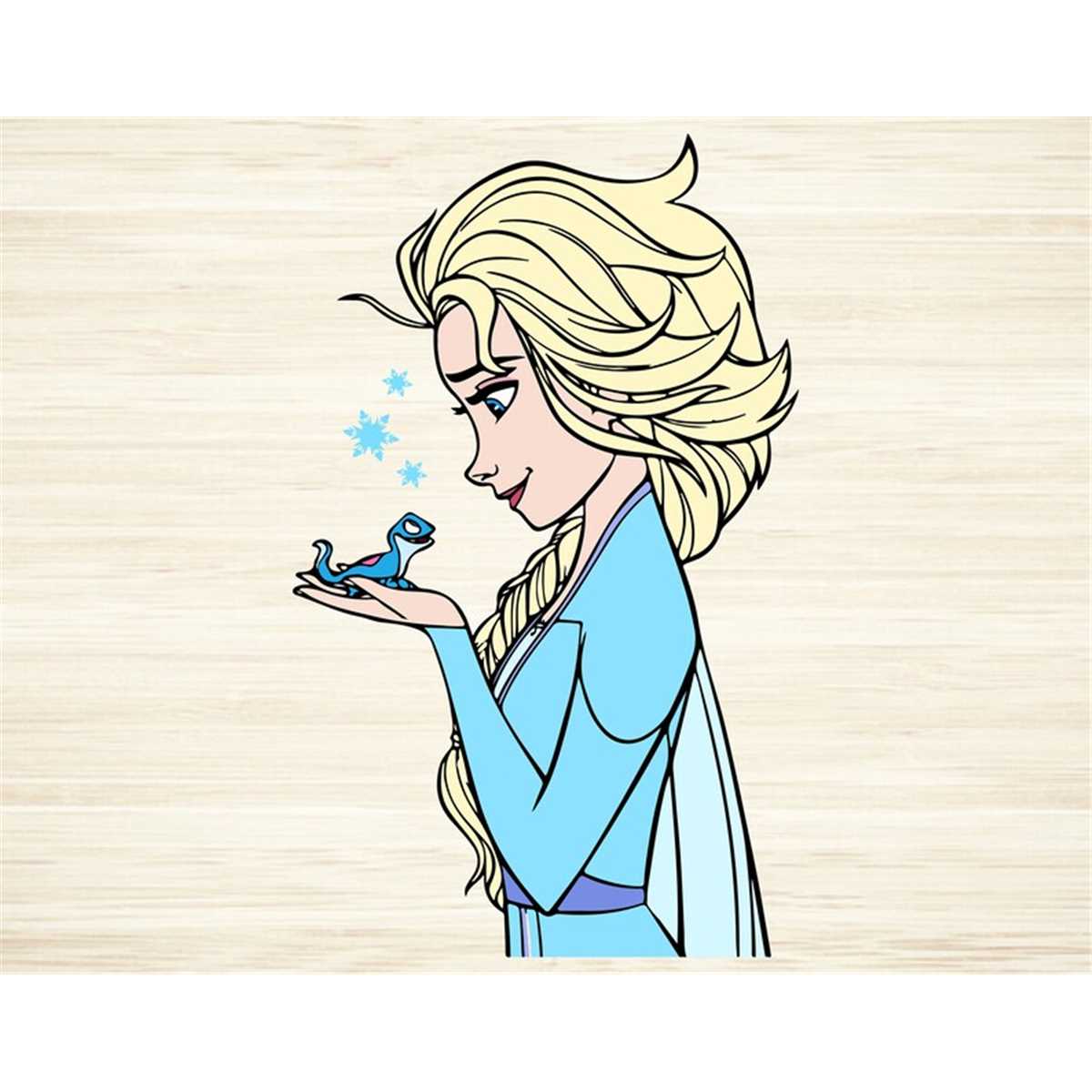 Elsa and Bruni Cut File SVG DXF PNG Eps Pdf Clipart Vector 8 | Inspire ...