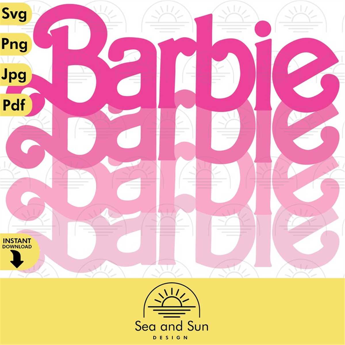 Barbie 8 movie, digital, svg, png, jpg, pdf, pink doll Svg, | Inspire ...