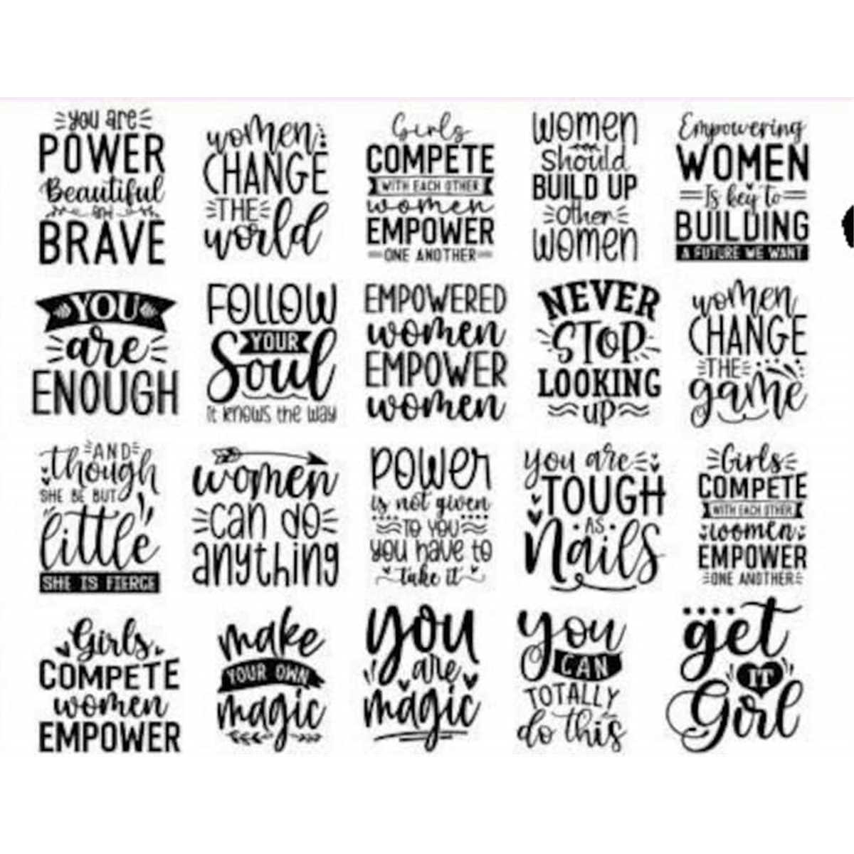 Empowerment Women Quotes SVG Bundle,Empowered Women Empower | Inspire ...