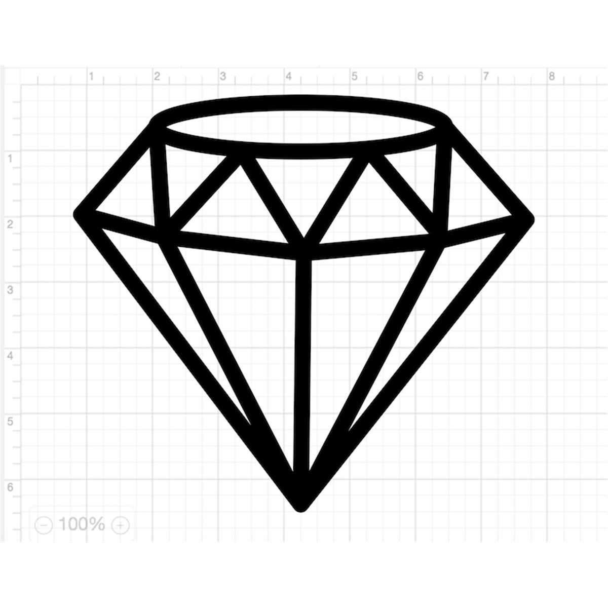 Diamond Cut File SVG DXF PNG Eps Pdf Clipart | Diamond Svg | | Inspire ...