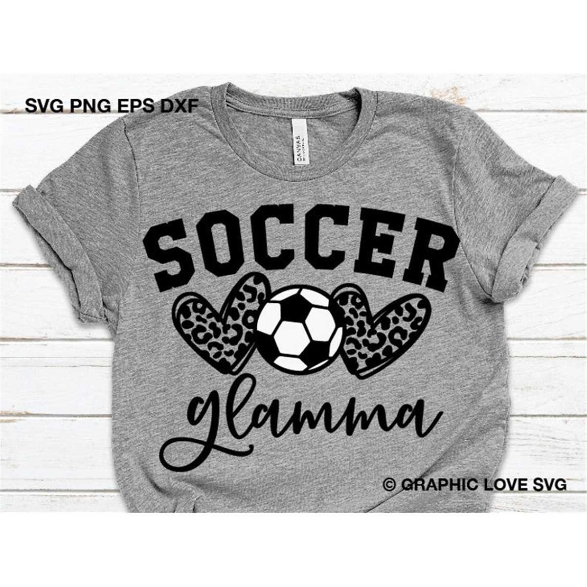 Soccer Glamma Svg, Leopard Print Svg, Leopard Heart Svg, Soc - Inspire ...