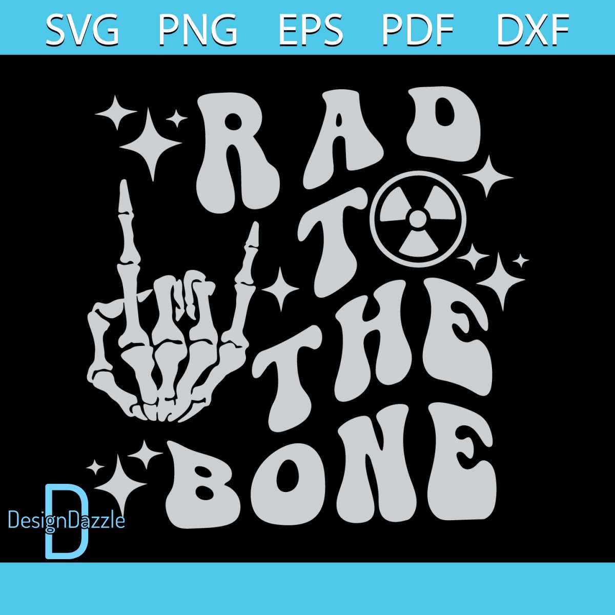 Vintage Radiology Rad To The Bone SVG File For Cricut | Inspire Uplift