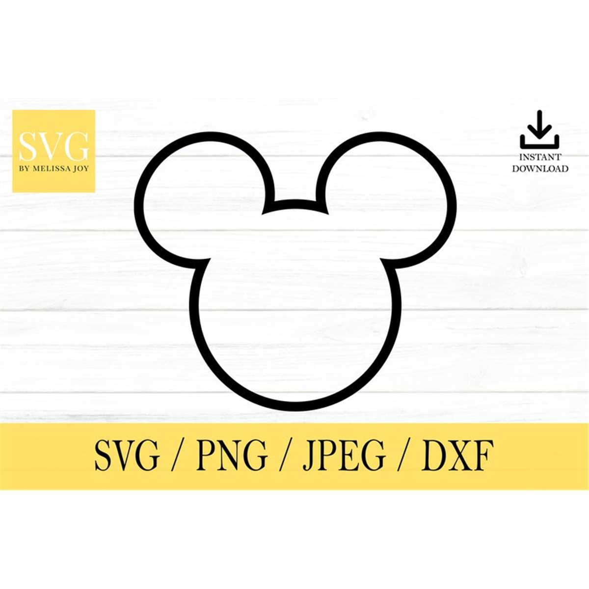 Mouse Outline svg, Mouse Head, Mouse Ears, Mouse head, svg, - Inspire ...