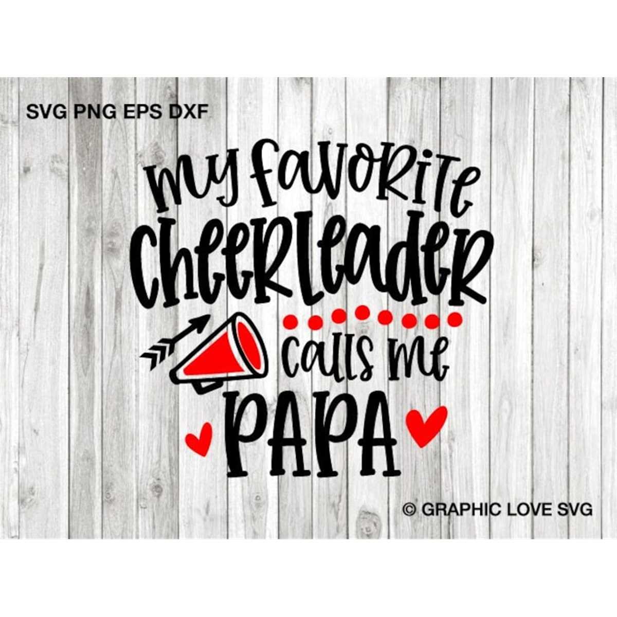 Cheerleader Papa Svg, My Favorite Cheerleader Calls Me Papa | Inspire ...