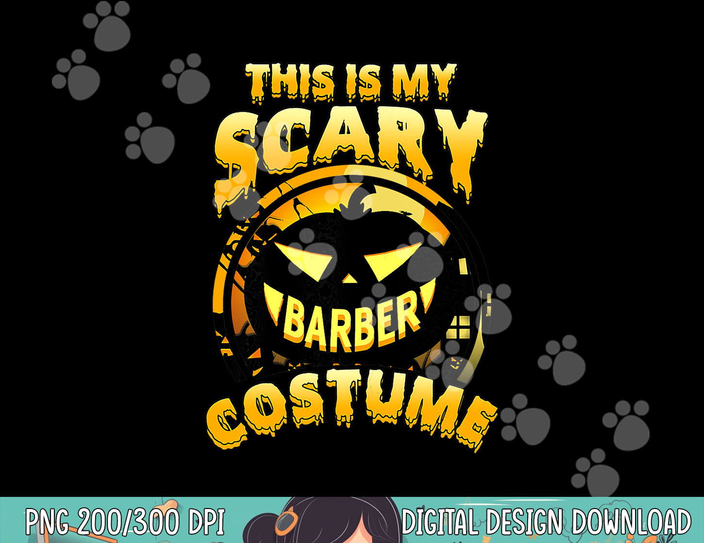 This Is My Barber Rabbit Costume Halloween Gift png, sublima | Inspire ...
