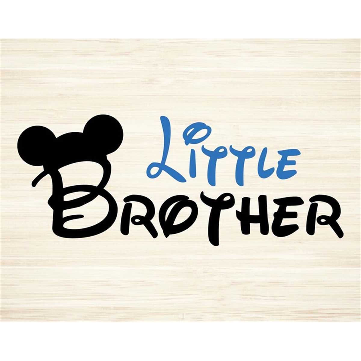 Little Brother Mouse Ears SVG Cut File Layered DXF PNG Eps P | Inspire ...
