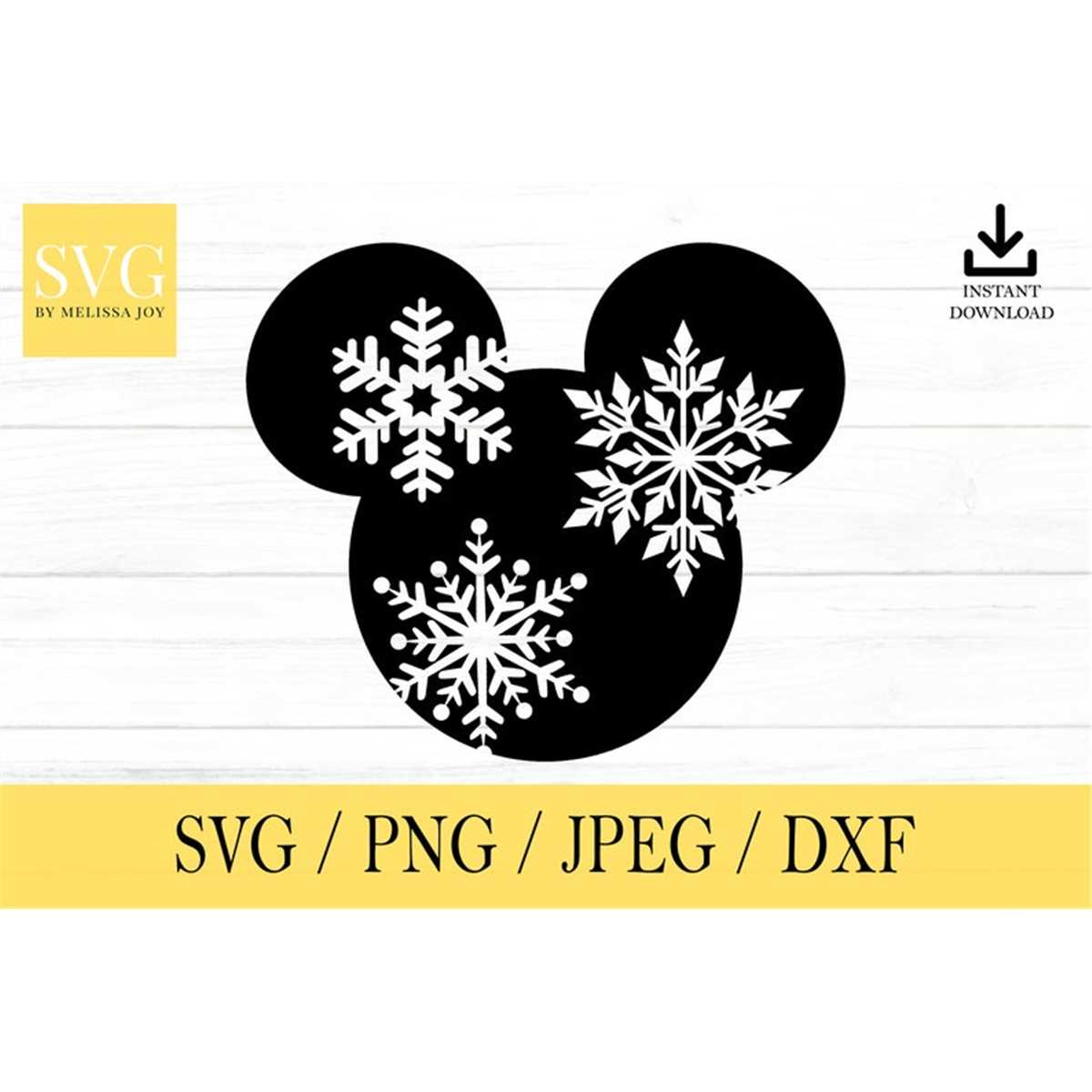 Mouse Snowflakes svg, Snowflake, Mouse svg, Christmas png, d | Inspire ...