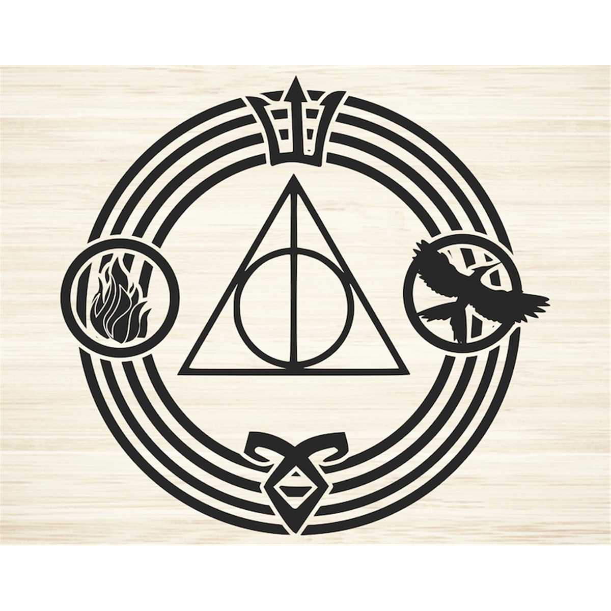 Fandom Symbols Cut File SVG DXF PNG Eps Pdf Clipart Vector - Inspire Uplift