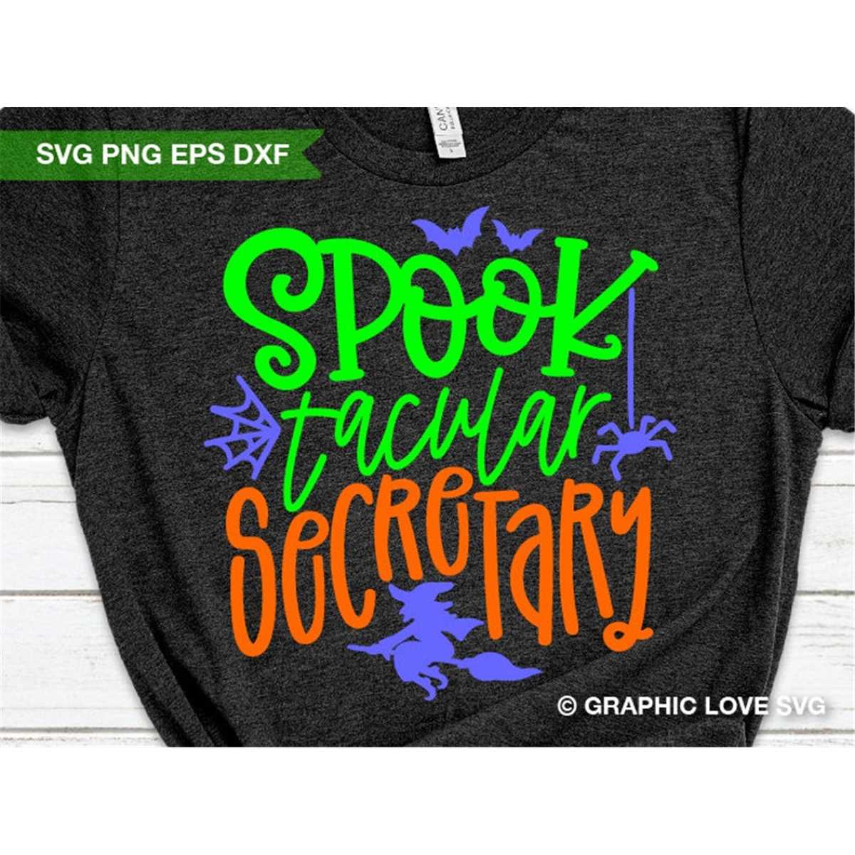 Halloween Secretary Svg, Spooktacular Secretary Svg, Spook t - Inspire ...