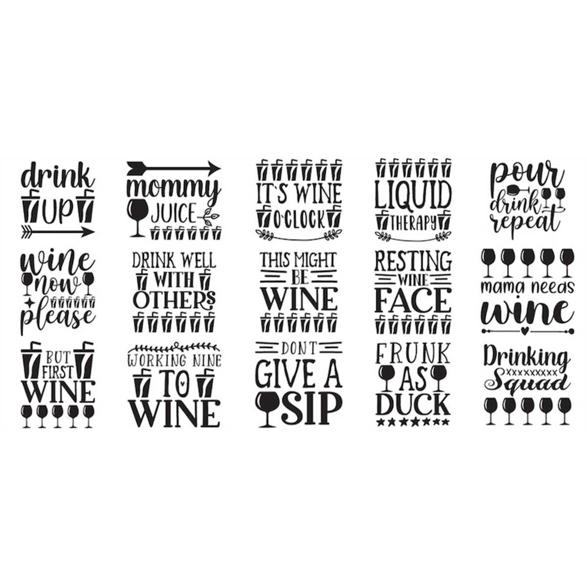 Drinking SVG Bundle,Funny Alcohol Svg, Wine Svg, Coaster Svg | Inspire ...
