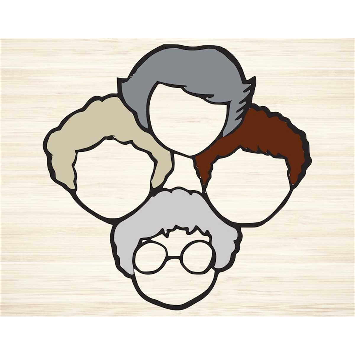 Golden Girls Cut File SVG DXF PNG Eps Pdf Clipart Vector | G | Inspire ...