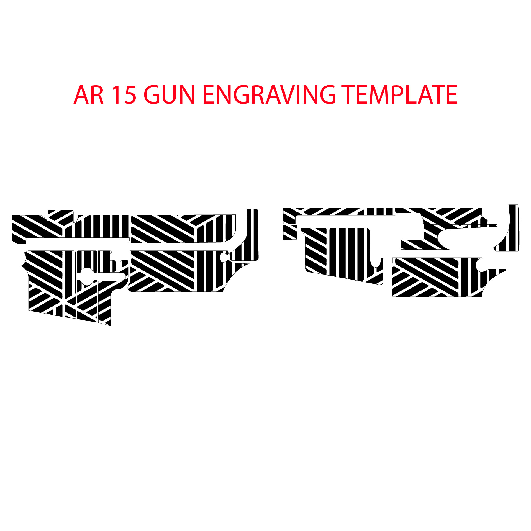 AR 15 Gun geometric seamless pattern svg laser Engraving vec | Inspire ...