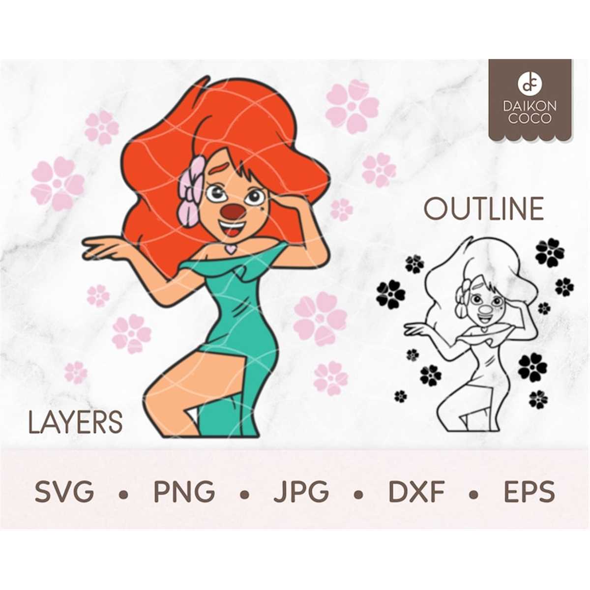 Roxanne SVG, Goofy Movie SVG, Roxanne in Dress SVG, svg png | Inspire ...