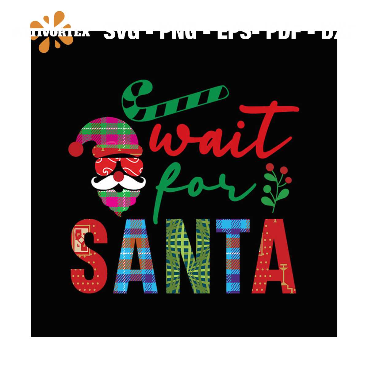 Wait For Santa Svg, Christmas Svg, Santa Claus Svg, Santa Fa | Inspire ...